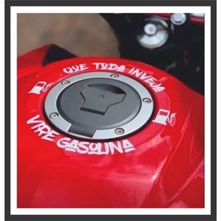 Adesivo Para Tampa De Tanque De Moto Com a Frase Que Toda Inveja Vire Gasolina | Shopee Brasil