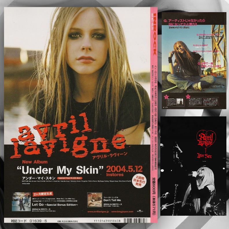 Poster avril lavigne 42x30cm Tamanho Grande Capa de Álbum Cantorarock ...