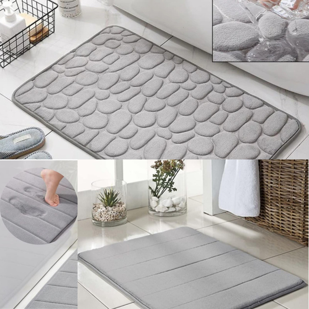 Tapete De Banheiro Soft Macio Secagem Rápida 60x40cm | Shopee Brasil