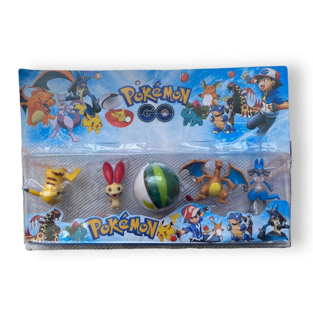 Kit 5 Bonecos Pokémon Go Plus Pikachu Lugia Pokébola Ash | Shopee Brasil