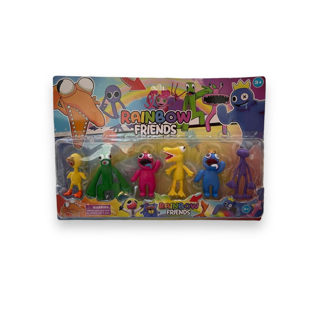 Kit 6 Bonecos Rainbow Friends Roblox Babão Roblox Cartelado | Shopee Brasil