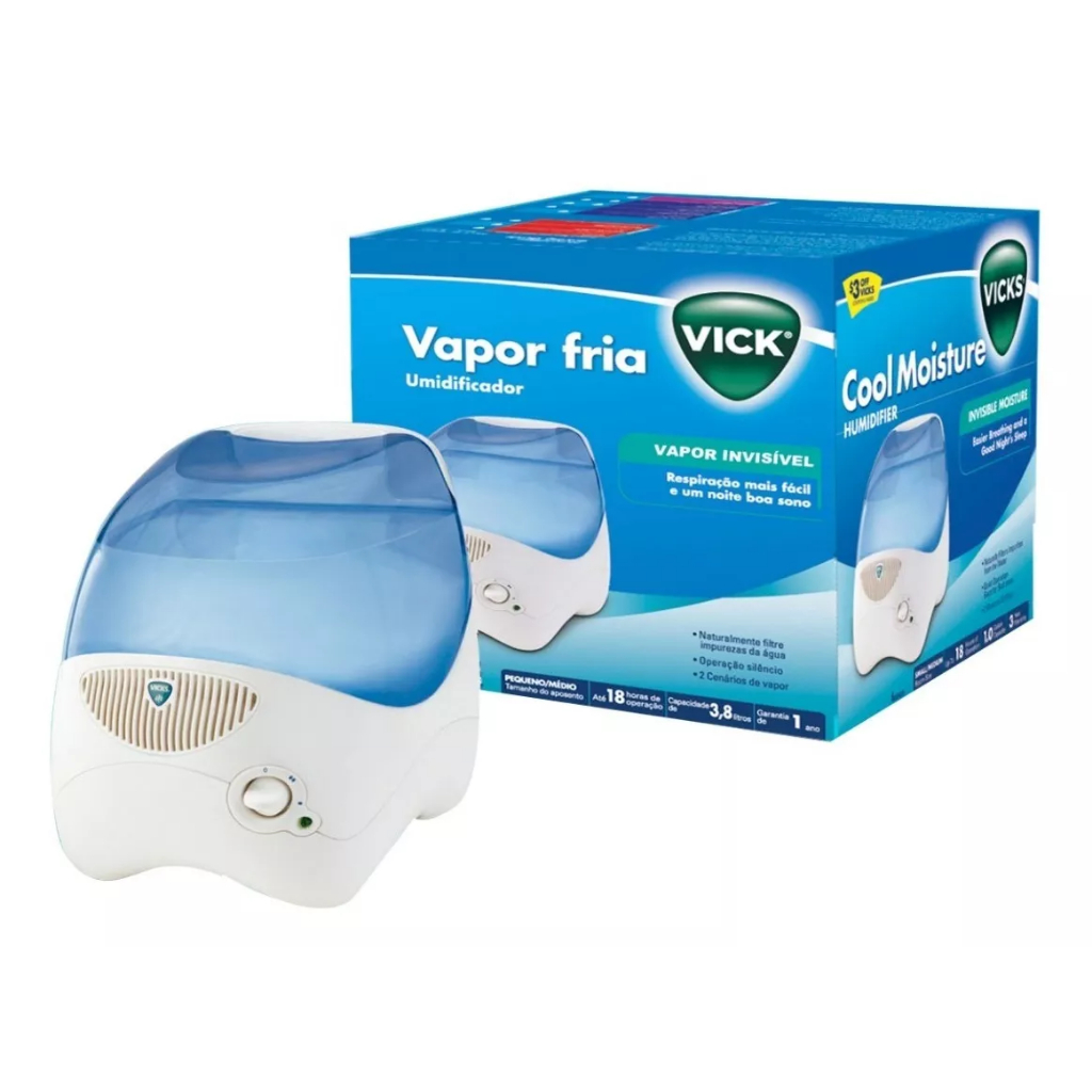 Umidificador Vicks V3100 Cool Moisture – 127v | Shopee Brasil