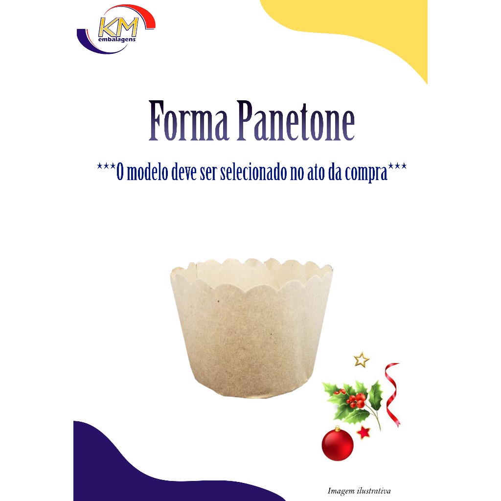 Forma Panetone - Petropel - natal, chocotone, festas, confraternização ...