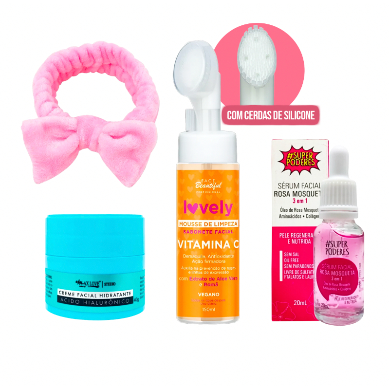 Kit Skin Care Mousse de Limpeza Facial | Shopee Brasil