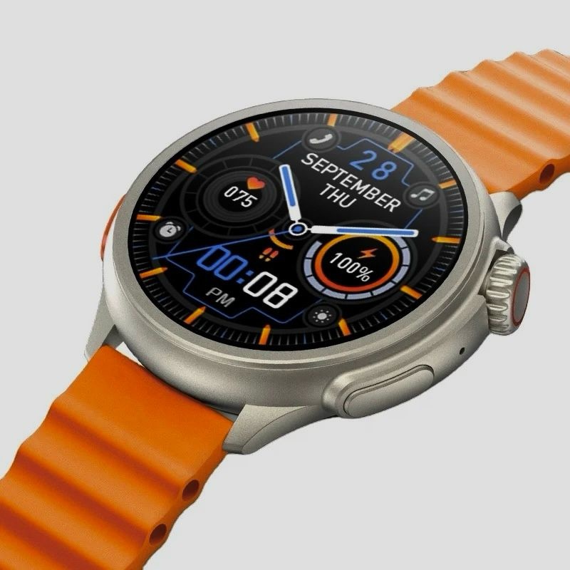 Relógio Smartwatch Original Redondo Ultra Max Smart Watch NFC Siri ...