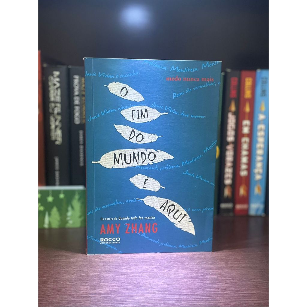 Livro O Fim do Mundo é Aqui de Amy Zhang | Shopee Brasil