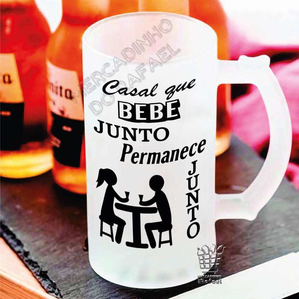 Caneca de Chopp Personalizada Casal que Bebe Junto | Shopee Brasil