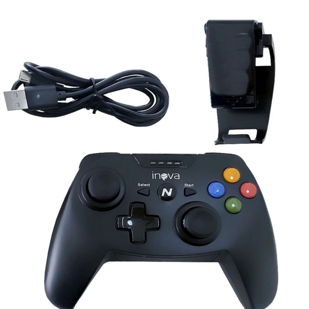 Controle Sem Fio Gamer Para PC Notebook Ipad Celular Bluetooth USB ...