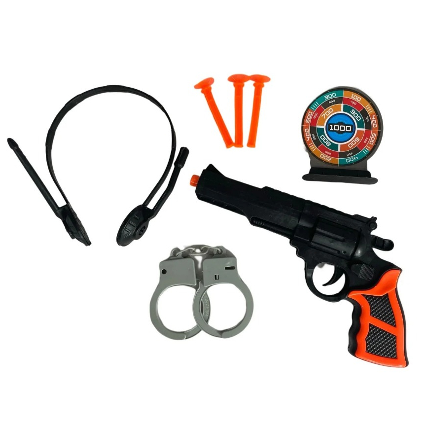 Brinquedo Kit Police Nerf Ventosa Gun Shoot | Shopee Brasil