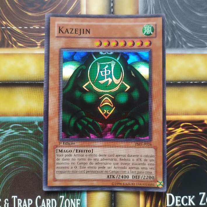 Yugioh - Kazejin 1° Edição (Super Rara) - PMT-P026 | Shopee Brasil