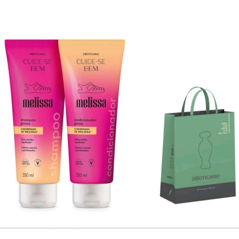 Kit Presente Melissa: Shampoo 250ml + Condicionador 250ml | Shopee Brasil