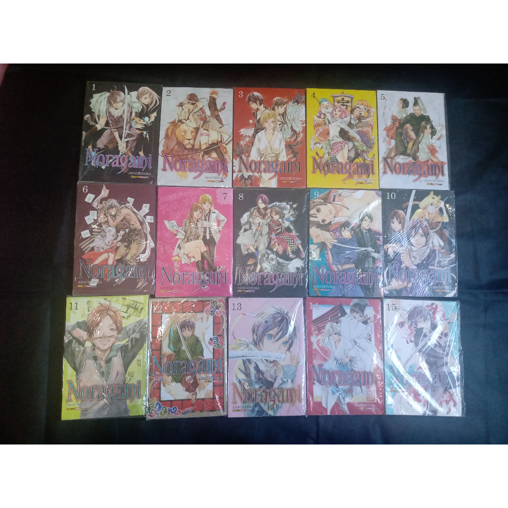 Mangá Noragami - Adachitoka - Pacote Volumes 1 ao 15 - PANINI ...
