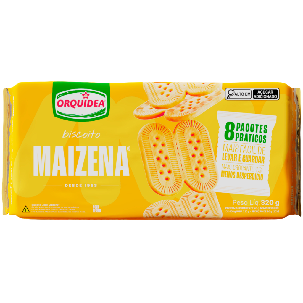 Biscoito Maizena Orquídea 320g | Shopee Brasil