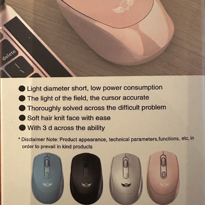 Mouse Sem Fio Colorido Wireless 2.4GHz Usb Óptico Escritório Elegante -W82 | Shopee Brasil