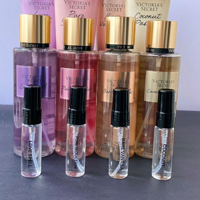 Kit 4 Body Splash Victoria's Secret 15ml - Original | Shopee Brasil