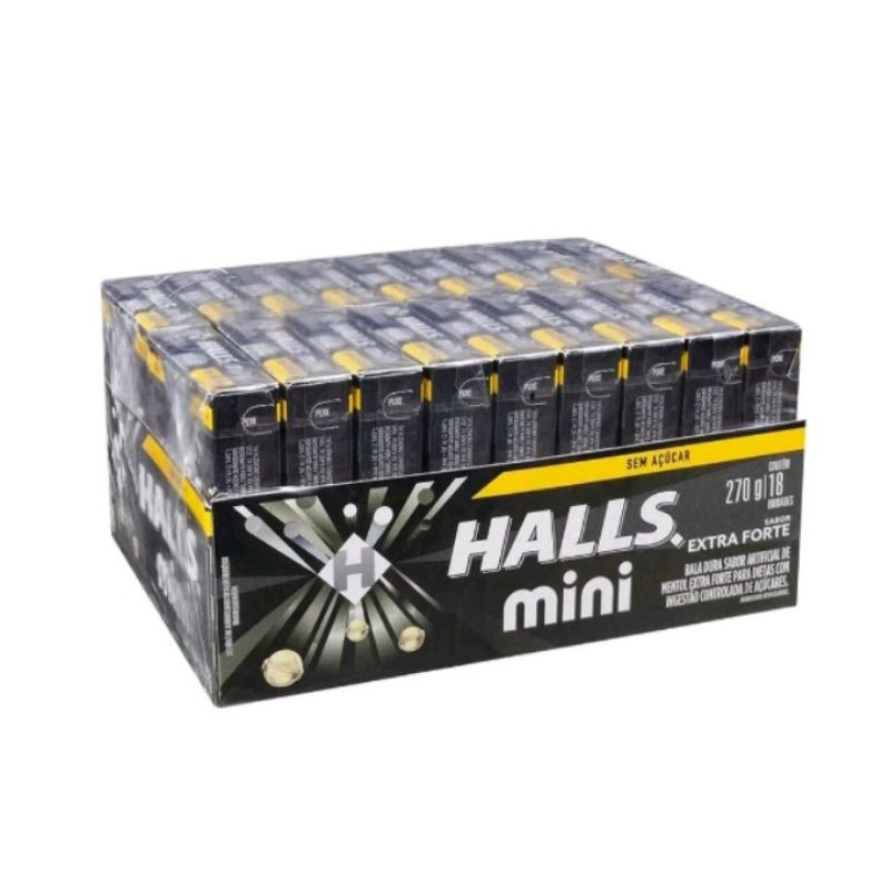Halls Mini C/18 Extra Forte | Shopee Brasil