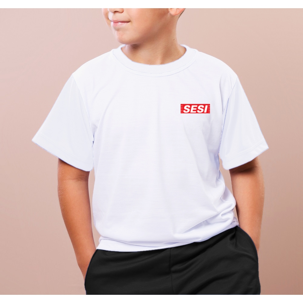 uniforme sesi camiseta infantil e juvenil unissex uniforme escolar ...