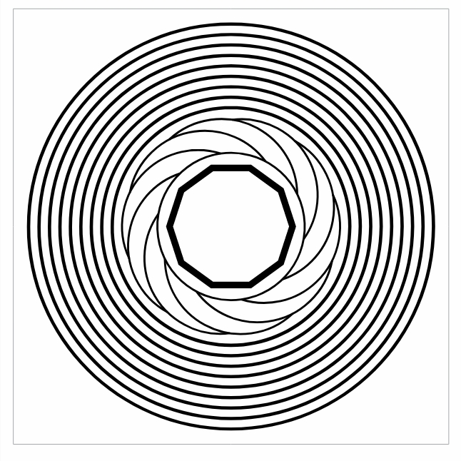 R45 - Trígono Ou Trino Placa Gráfico Radiestesia Radiônica 32x32cm com ...