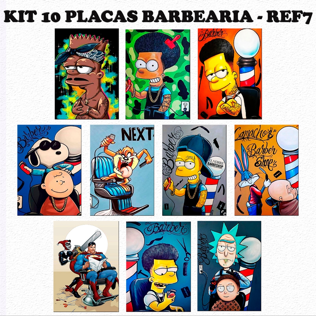 kit de decoração para barbearia - quadros decorativos - caveira ...