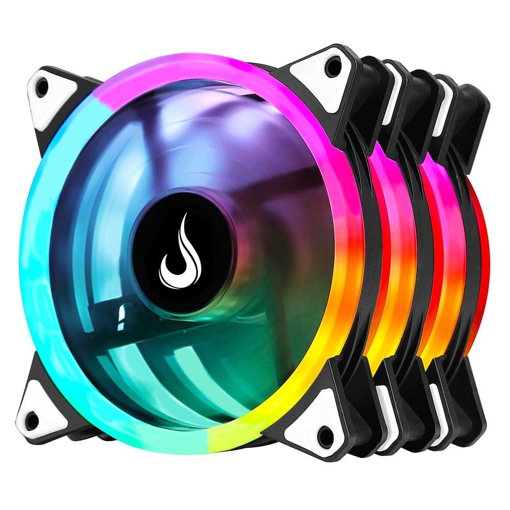 Kit 3 Cooler Fan 120mm Rise Mode Energy 6p ARGB 5v com Controladora PC ...