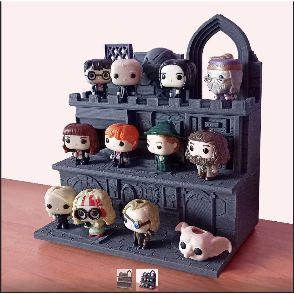 Prateleira Harry Potter Expositor mini Funko Pop e Kinder joy | Shopee ...