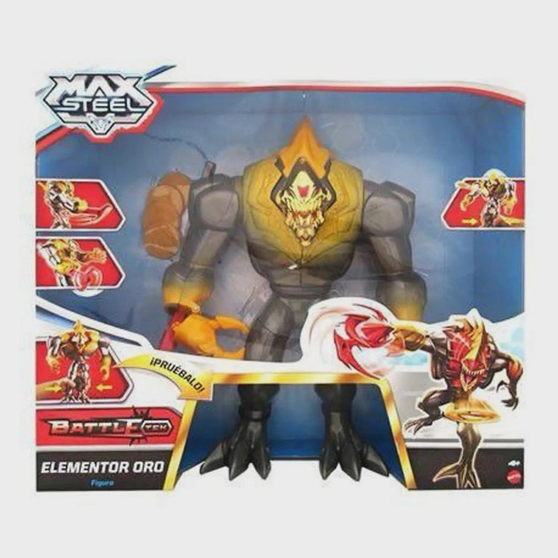 Boneco Max Steel Mega Elementor Metal | Shopee Brasil
