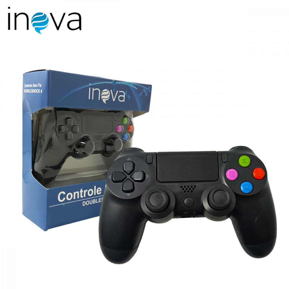 Controle PS4 sem fio Doubleshock INOVA CON-8243 | Shopee Brasil