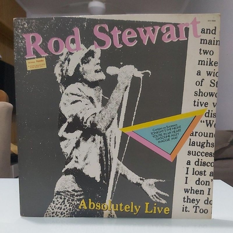 LP disco vinil Rod Stewart - Absolutely Live. | Shopee Brasil