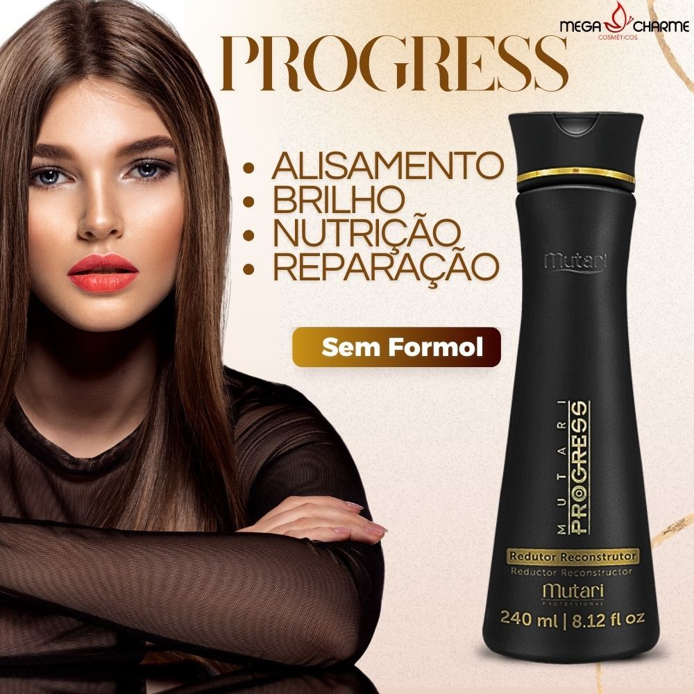 Progressiva Mutari Reconstrutora Progress 240ml - Efeito Liso Intenso ...