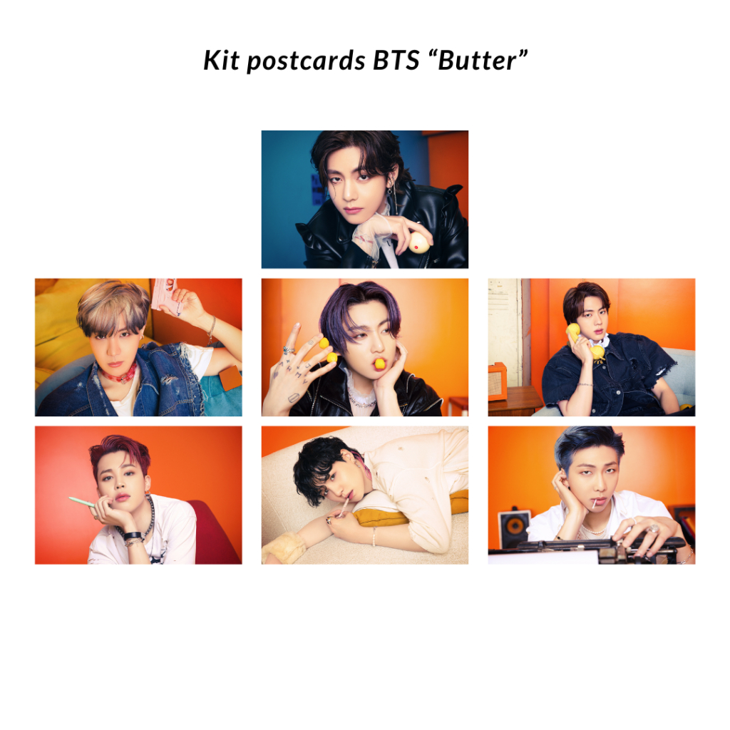Kit Postcards K-pop BTS "Butter" | Shopee Brasil