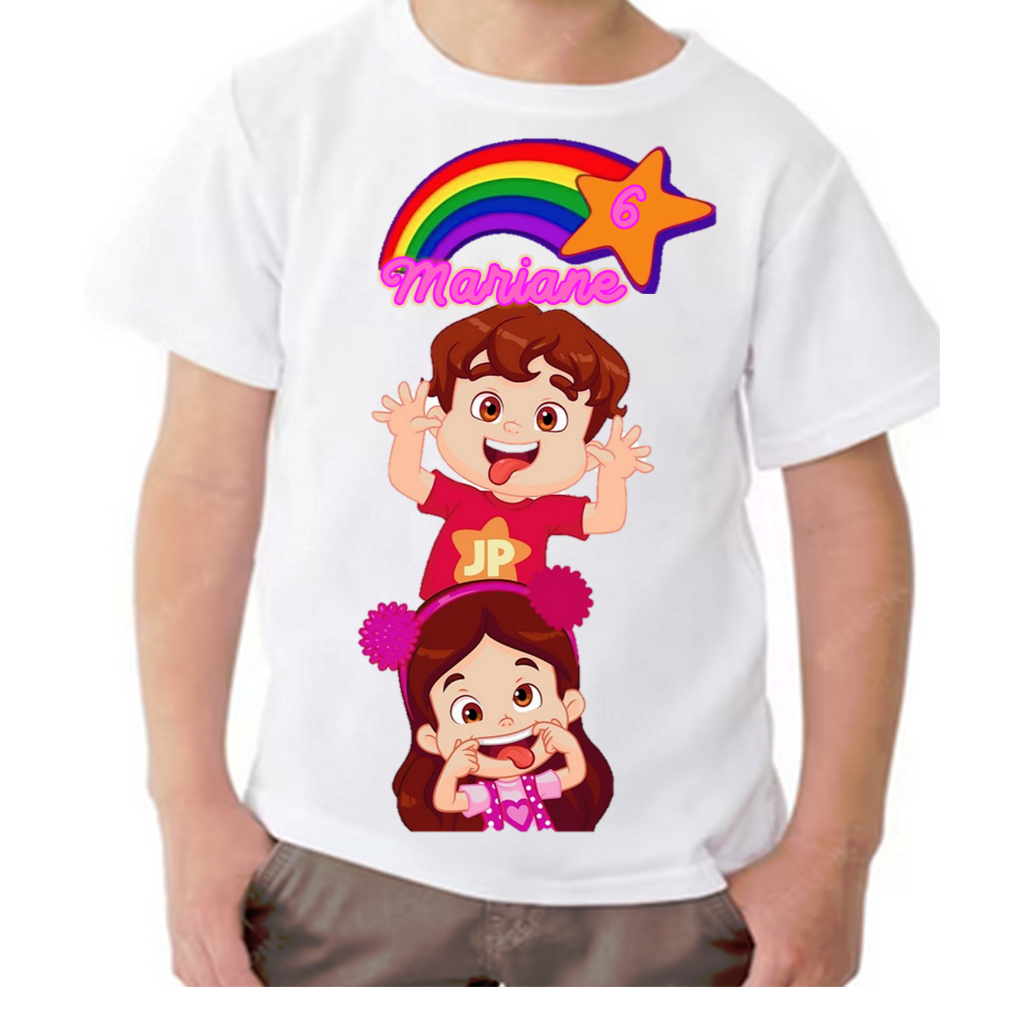 CAMISETA PERSONALIZADA MARIA CLARA E JP. | Shopee Brasil