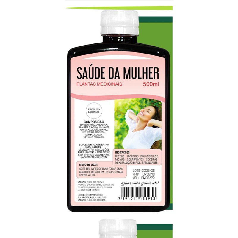 Saúde da Mulher suplemento alimentar 100% natural 500ml | Shopee Brasil