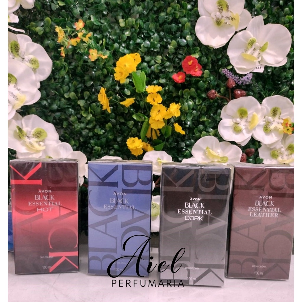 Deo Colônia 100ml - Avon Perfume Masculino Linha Black Essential fragrâncias Black Essential ...