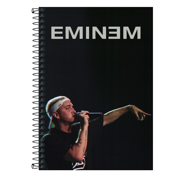 Caderno Personalizado EMINEM Rap Hip-hop - 1 matéria, 10 matérias e 20 ...