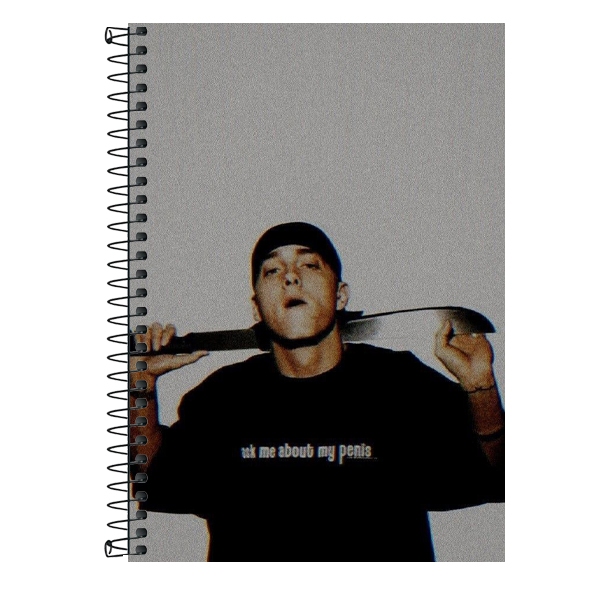 Caderno Personalizado EMINEM Rap Hip-hop - 1 matéria, 10 matérias e 20 ...