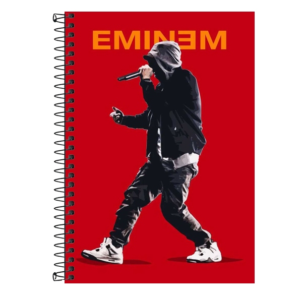 Caderno Personalizado EMINEM Rap Hip-hop - 1 matéria, 10 matérias e 20 ...
