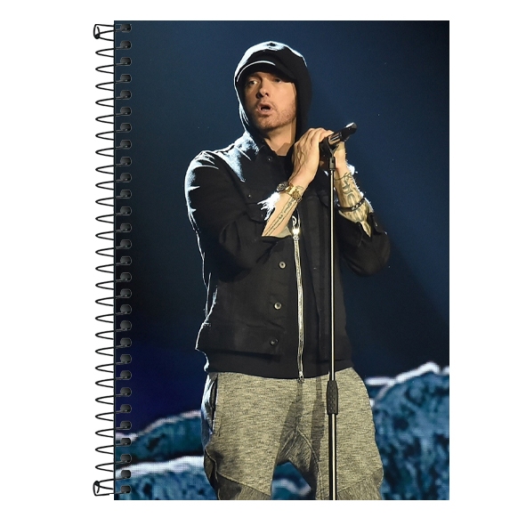 Caderno Personalizado EMINEM Rap Hip-hop - 1 matéria, 10 matérias e 20 ...