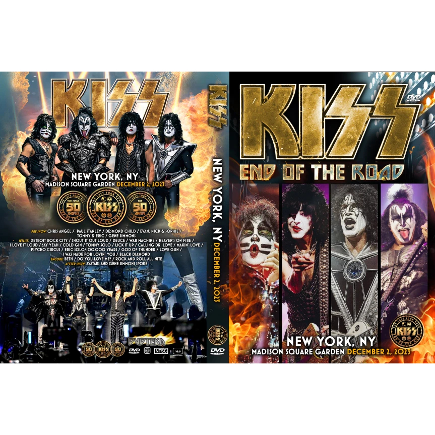 Kiss DVD Final Concert Madison Square Garden 2023 (HD) | Shopee Brasil