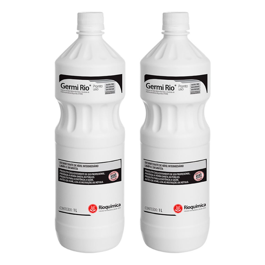 Kit C/2 Germi Rio Desinfetante 1 Litro Rioquimica | Shopee Brasil