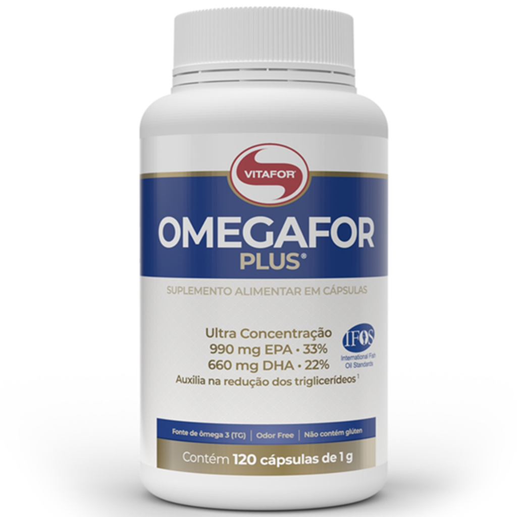 Ômegafor Plus 120 Caps - Omega 3 - Vitafor | Shopee Brasil