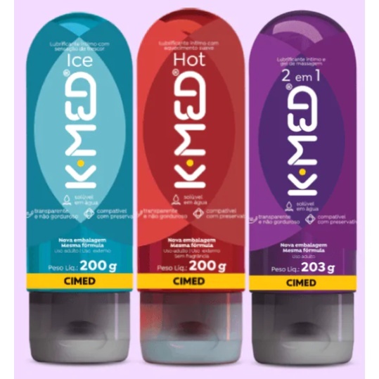 Kit 2un Lubrificante Intimo kmed 200g | Shopee Brasil