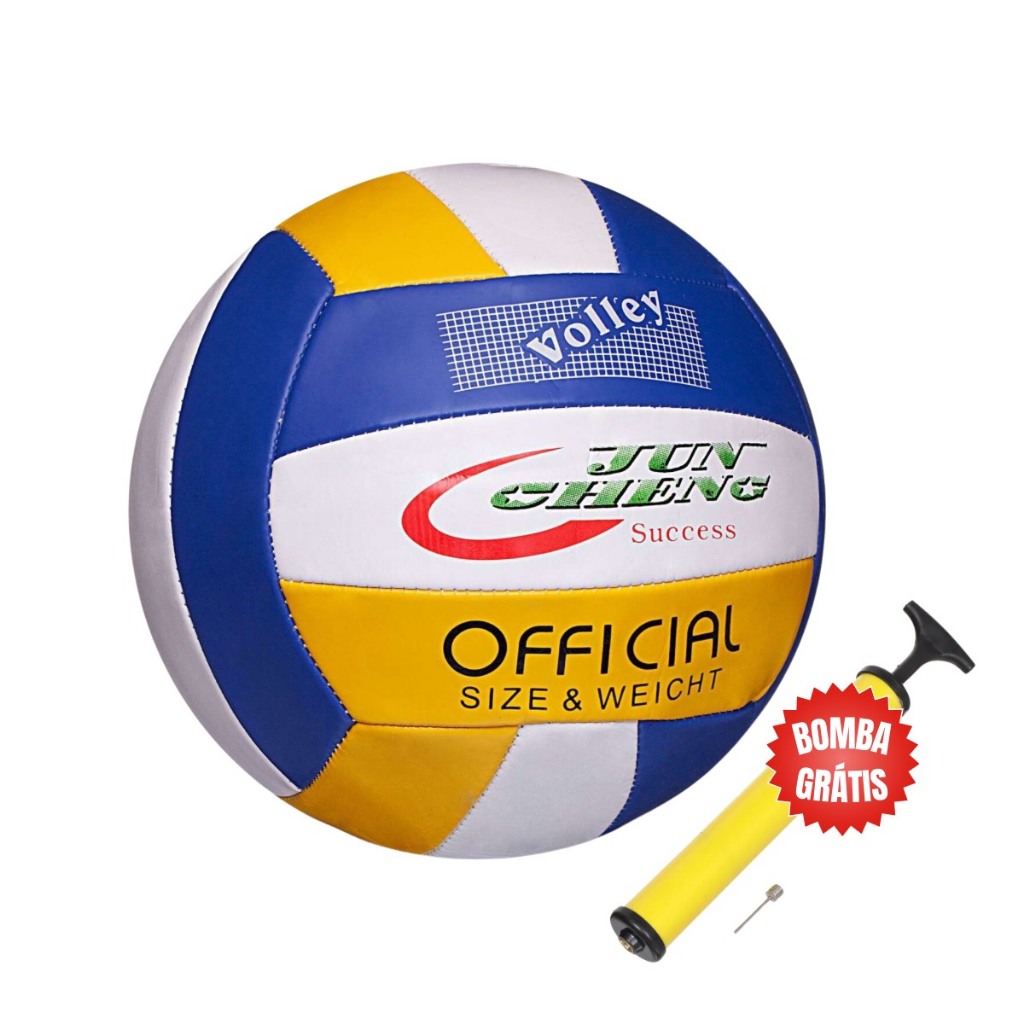 Bola De Volei E Volleyball Quadra Areia + Bomba Com Bico | Shopee Brasil