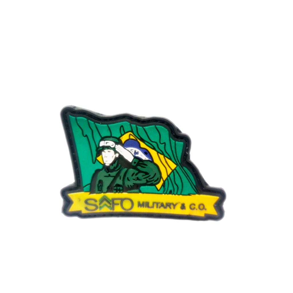 Patch Emborrachado 3D Com Velcro Costurado Para Mochila Boné Colete PVC ...