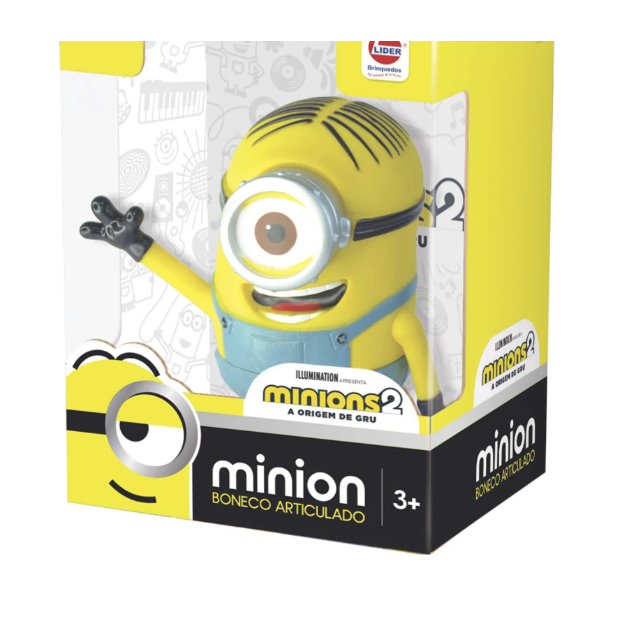 Boneco Minion Stuart Vinil Articulado Brinquedos Presente Especial Para ...