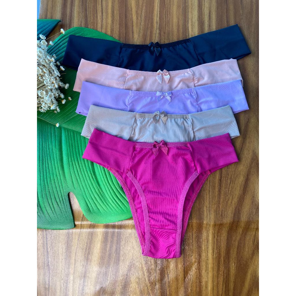 Kit 5 Calcinhas de Poliamida Tradicional Two Stylus | Shopee Brasil