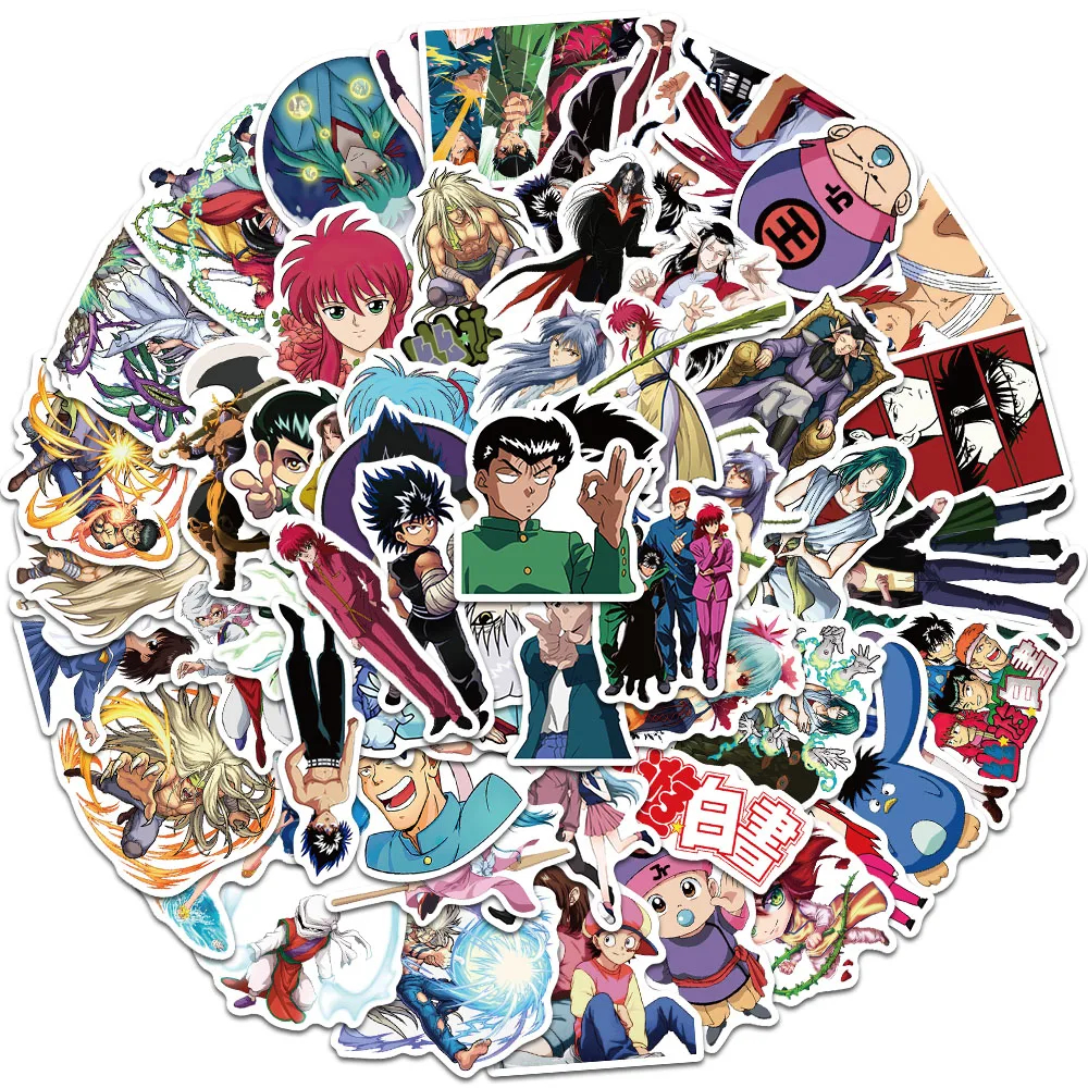 60 pcs YUYU HAKUSHO Stickers/figurinhas Adesivo + (CUPOM DE FRETE ...