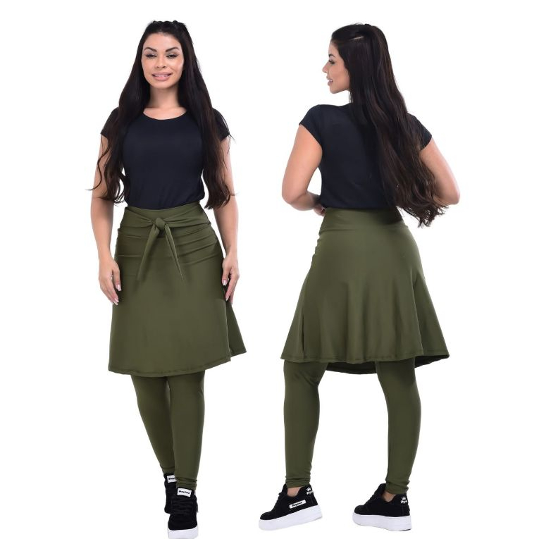 Conjunto Fitness Moda Roupa Fitness Evangelica Crista Modesta | Shopee ...