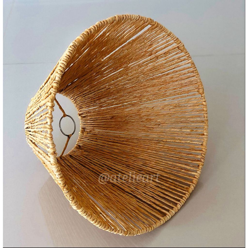 Luminária / Abajur/ Lustre Teto tipo Pendente em palha natural de milho ...