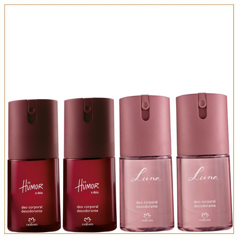 DEO CORPORAL HUMOR A DOIS 100 ML CADA 2 UNIDADES+ DEO CORPORAL LUNA 100 ...