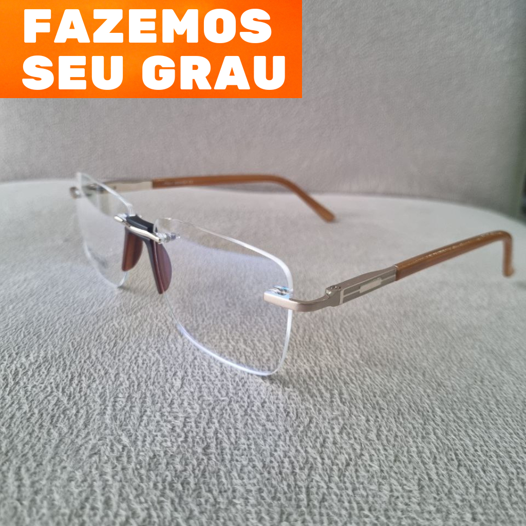 Armação Para Óculos Quadrado 3 Peças Balgriff unissex masculino ou ...